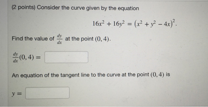 Solved Consider the curve given by the equation 16x^2 + | Chegg.com