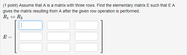 Solved Assume that A is a matrix with three rows. Find the | Chegg.com