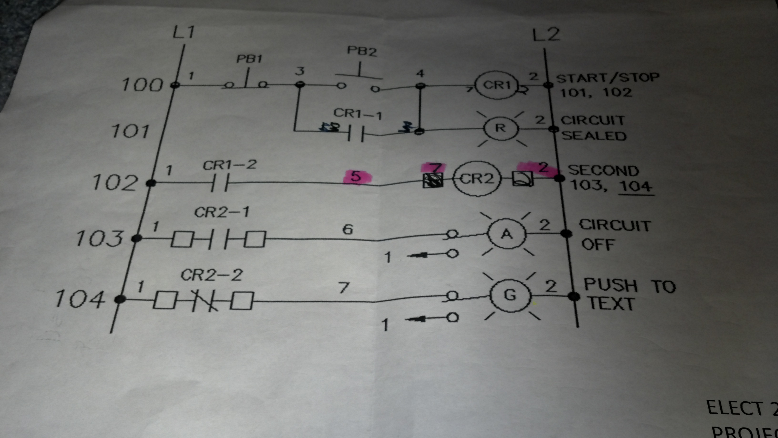 How Do You Wire This Ladder Diagram picture 1 To The Chegg