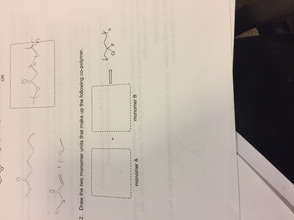 Solved Draw the two monomer units that make up the following | Chegg.com