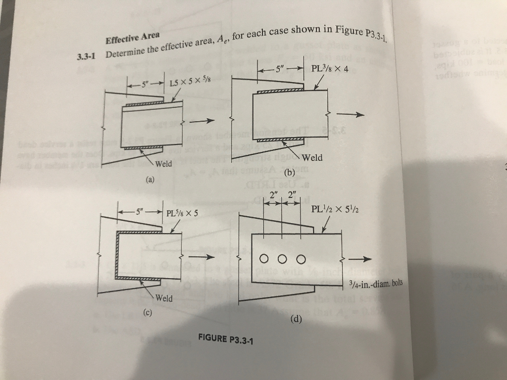 Solved Determine the effective area, Ae, for each case shown | Chegg.com