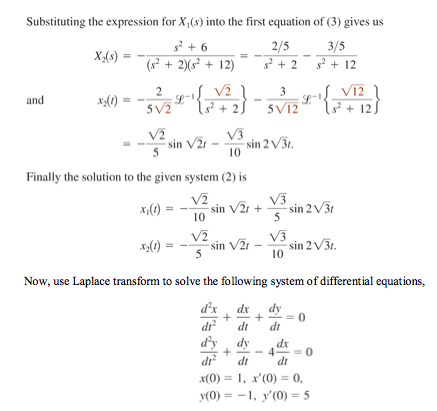 Solved When initial conditions are specified, the Laplace | Chegg.com
