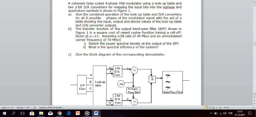 A coherent Gray-coded 8-phase PSK modulator using a | Chegg.com