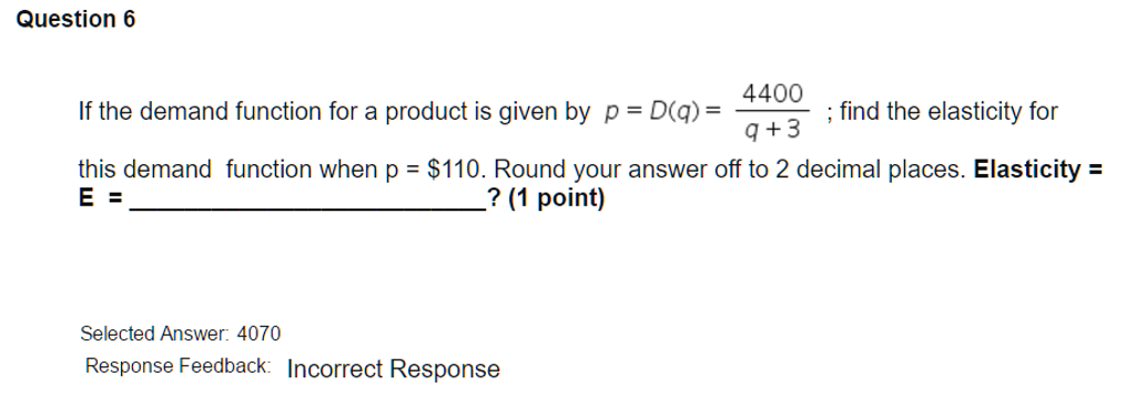 Solved Question 3 If The Total Cost Function For A Product