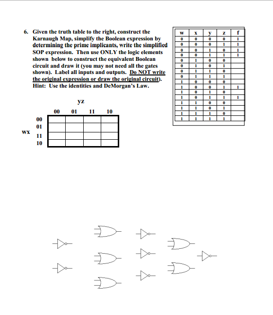 Solved For The Truth Table Shown Write The Original Sop