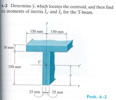 Solved Determine y bar, which locates the centroid, and then | Chegg.com