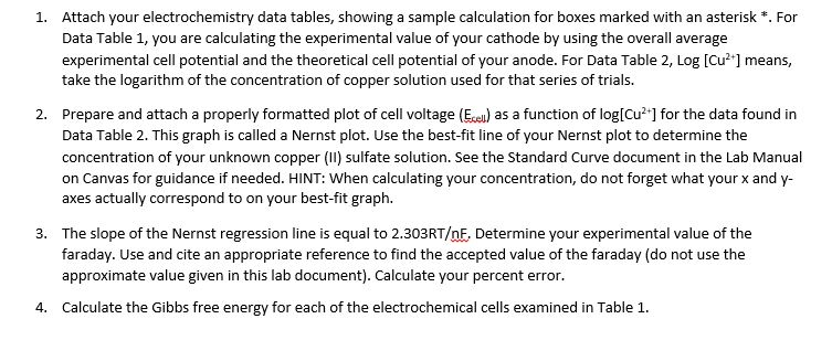 Solved Table 2, Concentration Effects Anode Cathode | Chegg.com