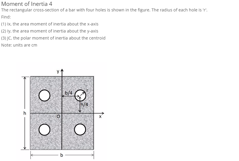 Solved Moment of Inertia 4 The rectangular cross-section of | Chegg.com