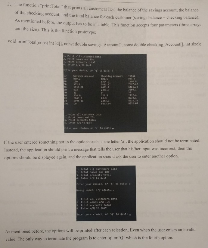 Solved You are asked to develop an application that prints a | Chegg.com