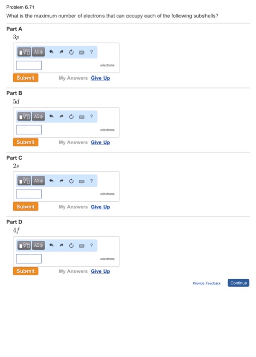 Solved What is the maximum number of electrons that can | Chegg.com