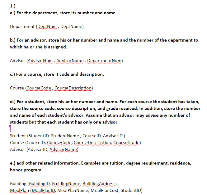 This is for a Database Management Course using | Chegg.com