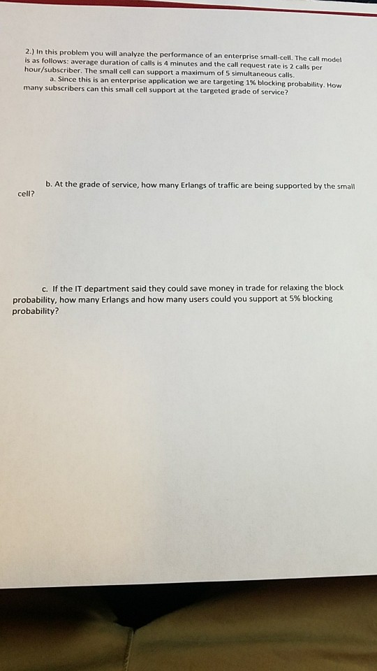Solved 2.) In this problem you will analyze the performance | Chegg.com