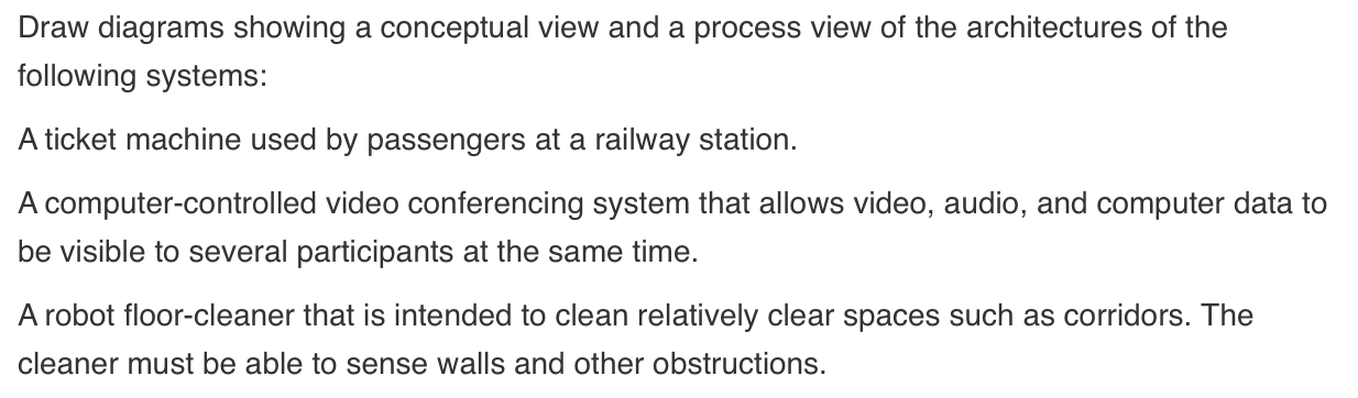 Solved Draw diagrams showing a conceptual view and a process | Chegg.com