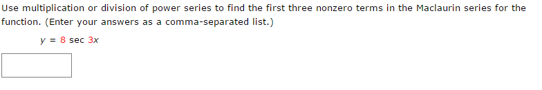Solved Use multiplication or division of power series to | Chegg.com