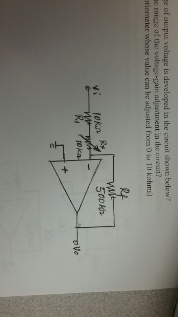 Solved 3. (a) W hat range of output voltage is developed in | Chegg.com