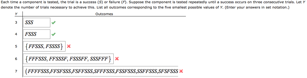 Solved Each time a component is tested, the trial is a | Chegg.com