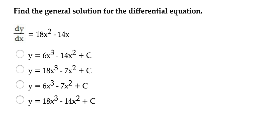 Solved Find the general solution for the differential | Chegg.com