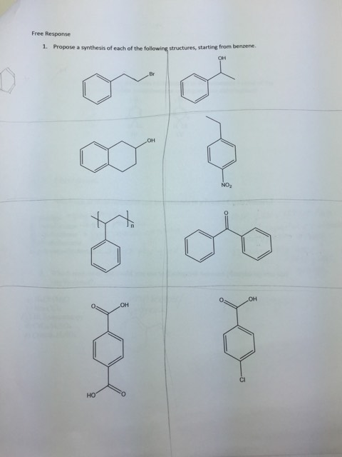 Solved Propose a synthesis of each of the following | Chegg.com