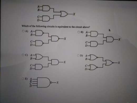 Solved Which of the following circuits is equivalent to the | Chegg.com