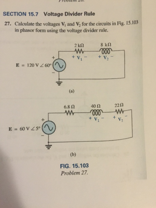 Solved Calculate the voltages V_1 and V_2 for the circuits | Chegg.com