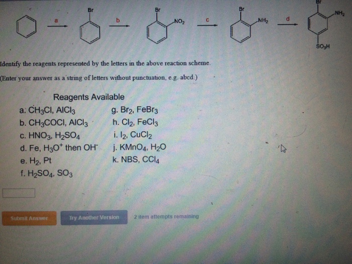 Solved Identify the reagents represented by the letters in | Chegg.com