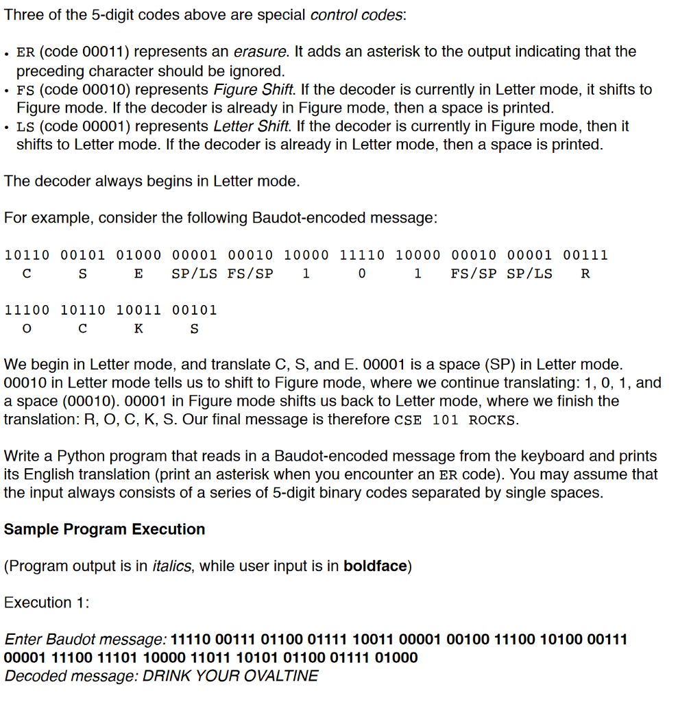 Solved develop python program in addtion Testdata. 10101 | Chegg.com