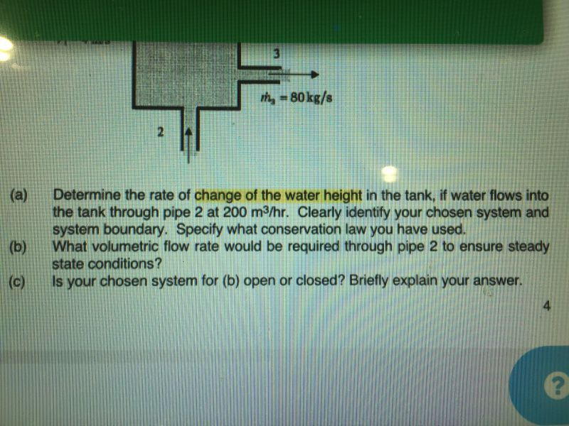 Solved The rigid-walled tank contains water and is open to | Chegg.com