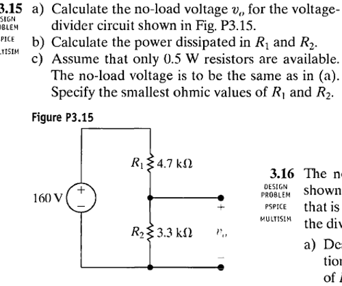 Solved Calculate the no-load voltage v_0 for the | Chegg.com