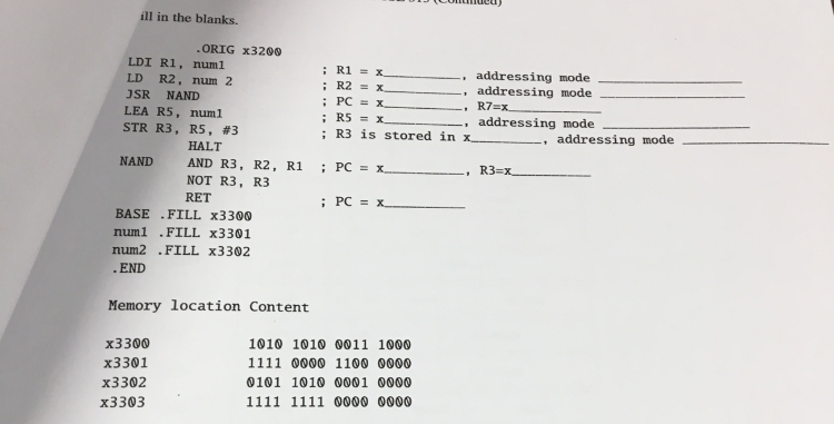 Solved Read The Following Lc 3 Code Assembly Language And 