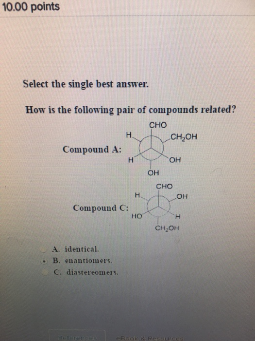 Solved How is the following pair of compounds related? | Chegg.com