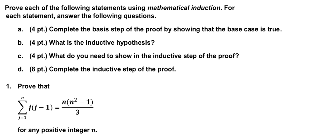 Solved Prove each of the following statements using | Chegg.com
