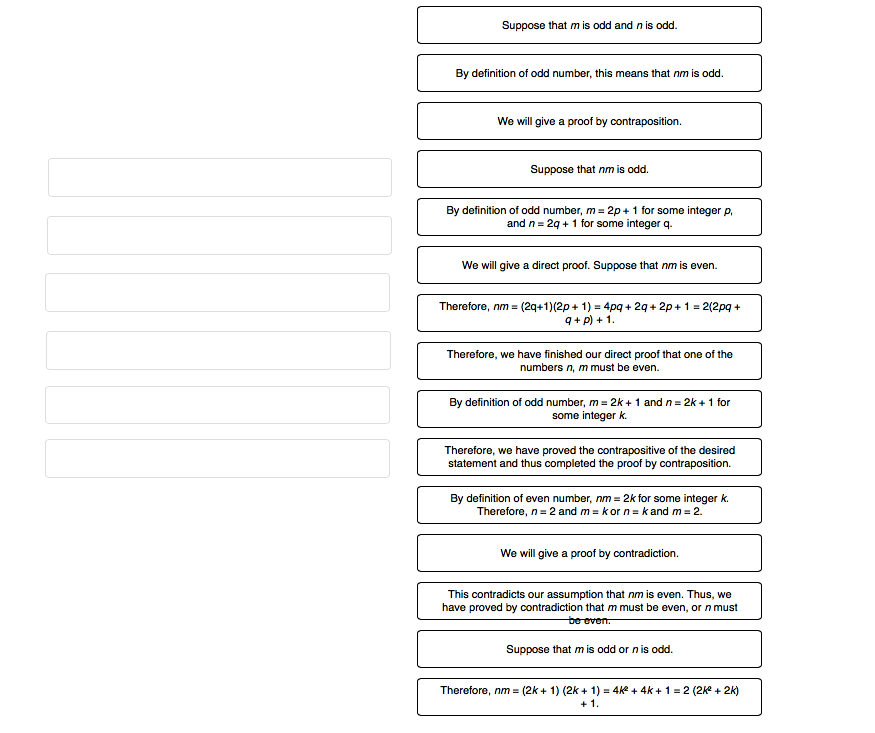 Solved Use the following building blocks to assemble a proof | Chegg.com