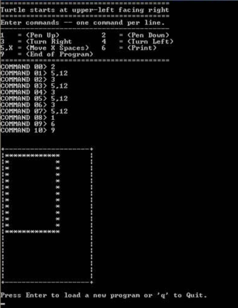 Solved Turtle Graphics You must write a C++ program that | Chegg.com