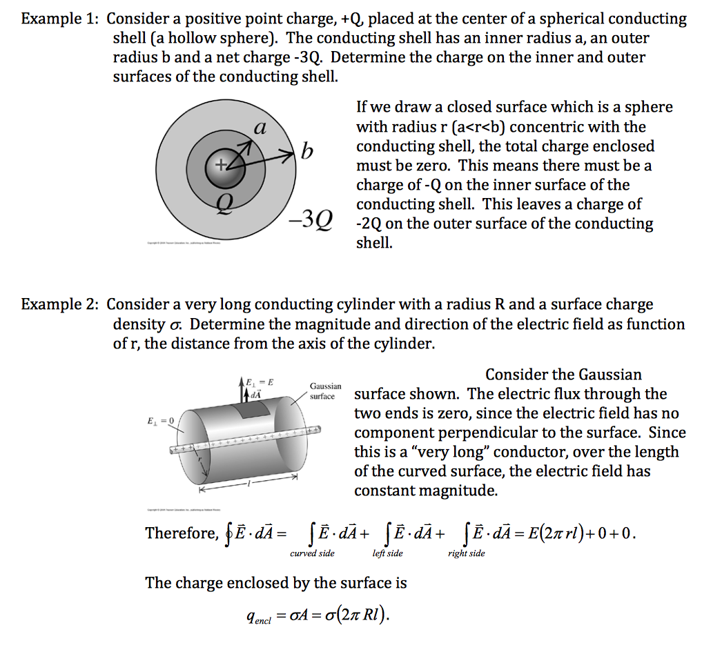 Solved For the indicated region, use Gauss’s Law to | Chegg.com