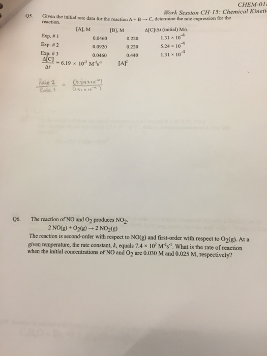 Solved Given the initial rate data for the reaction A + B | Chegg.com