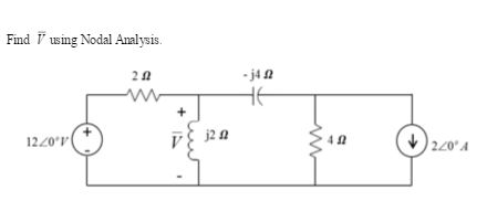 Solved Find V vector using Nodal Analysis. | Chegg.com