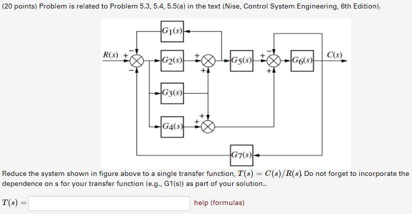 Solved (20 points) Problem is related to Problem 5.3, 5.4, | Chegg.com
