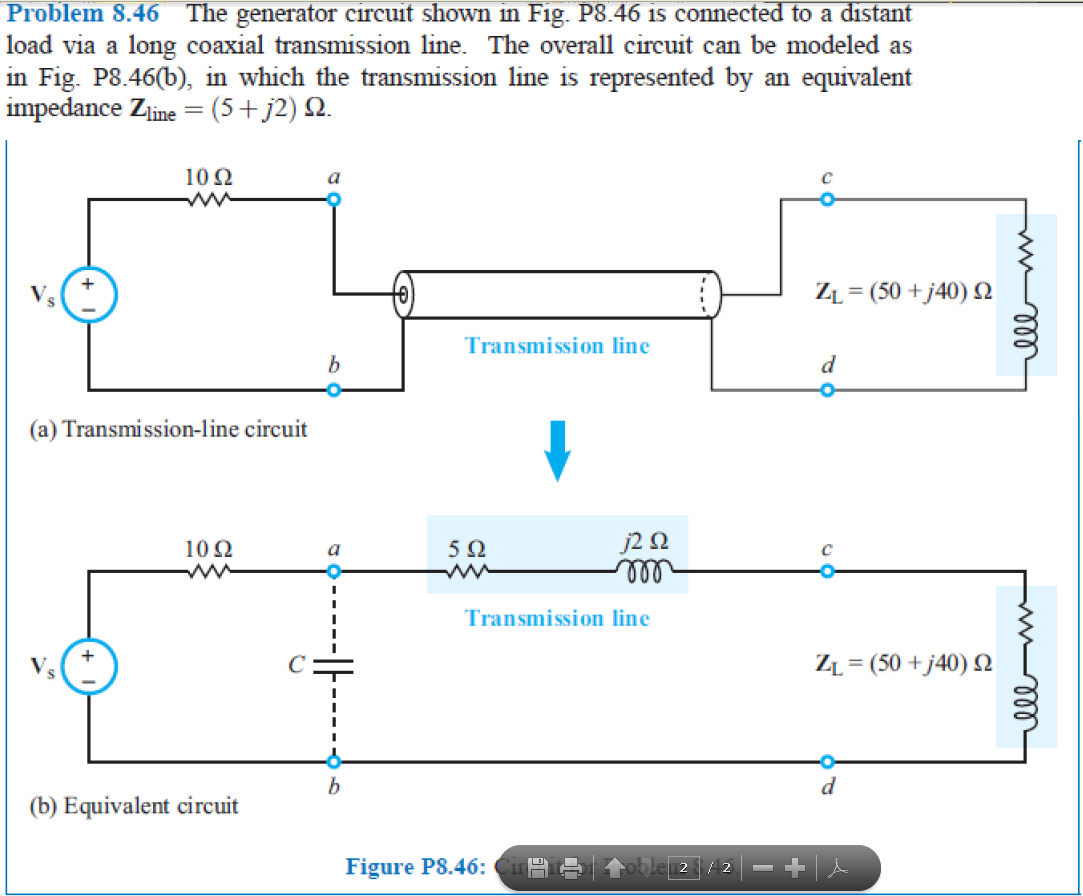 The generator circuit shown in Fig P8.46 is connected | Chegg.com