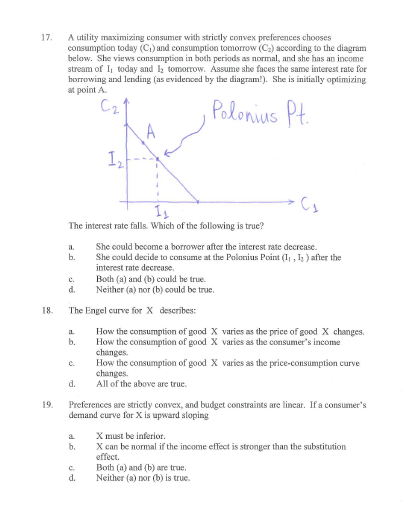 Solved A utility maximizing consumer with strictly convex | Chegg.com