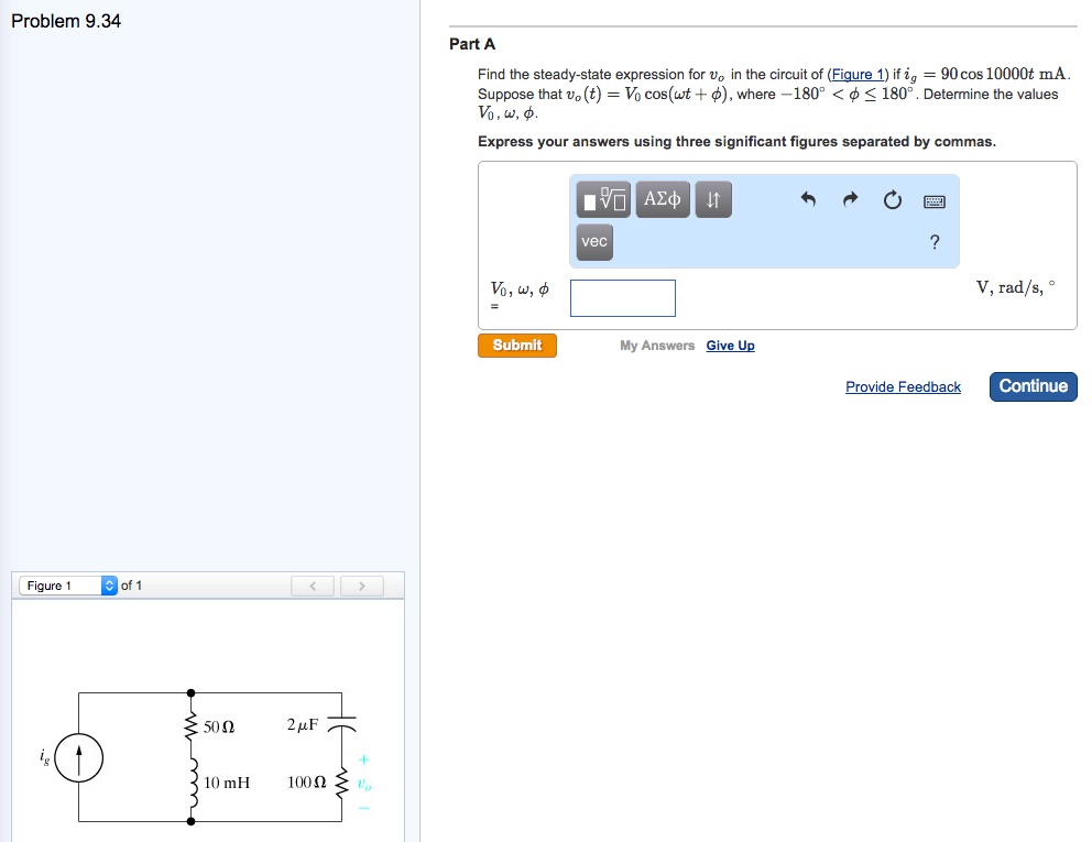 Solved Find the steady-state expression for vo in the | Chegg.com