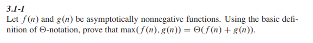 Solved Let f(n) and g(n) be asymptotically nonnegative | Chegg.com