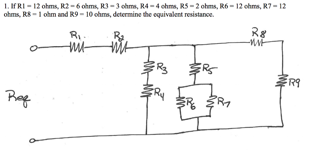 Solved If R1 = 12 ohms, R2 = 6 ohms, R3 = 3 ohms, R4 = 4 | Chegg.com