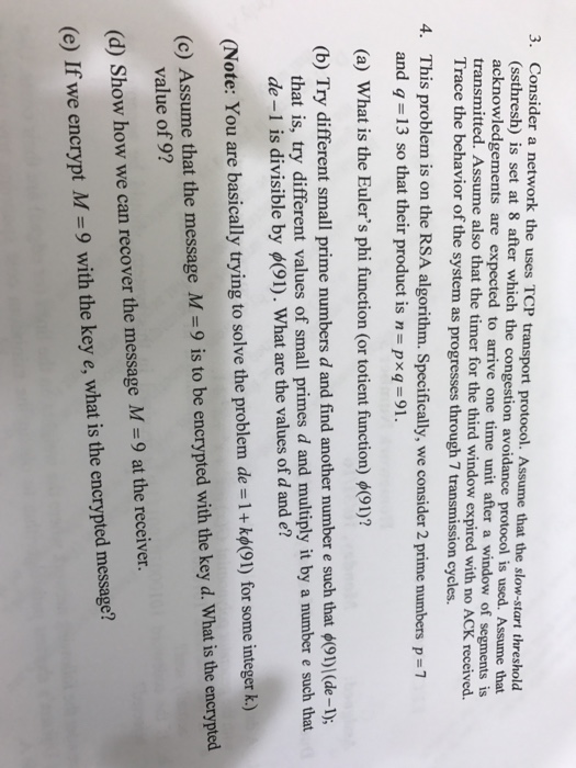 Solved Consider a network the uses TCP transport protocol. | Chegg.com
