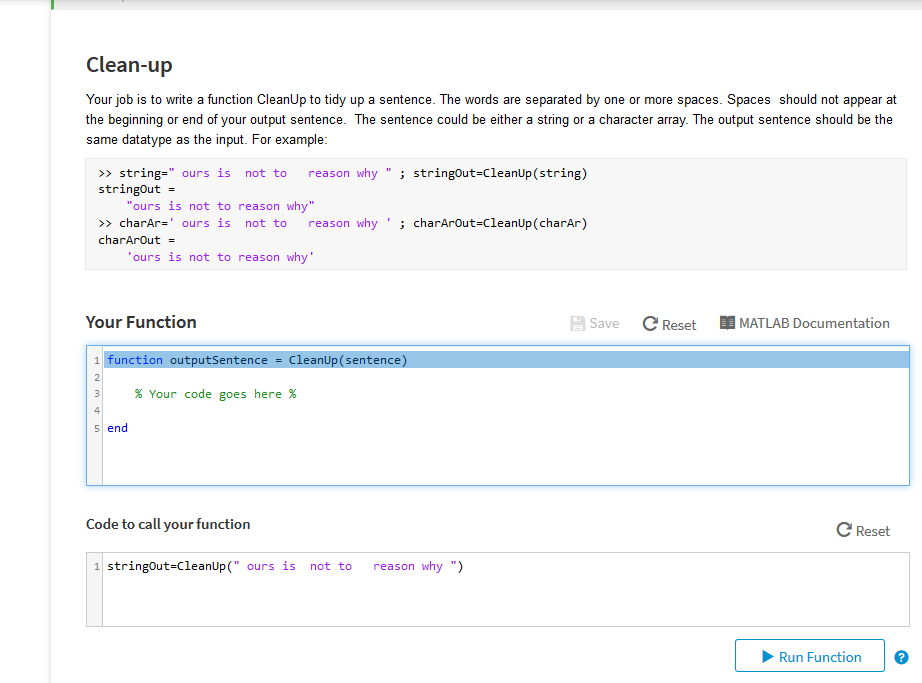 Solved Clean-up Your job is to write a function CleanUp to | Chegg.com