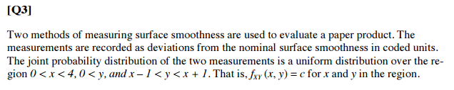 Solved [Q3] Two methods of measuring surface smoothness are | Chegg.com