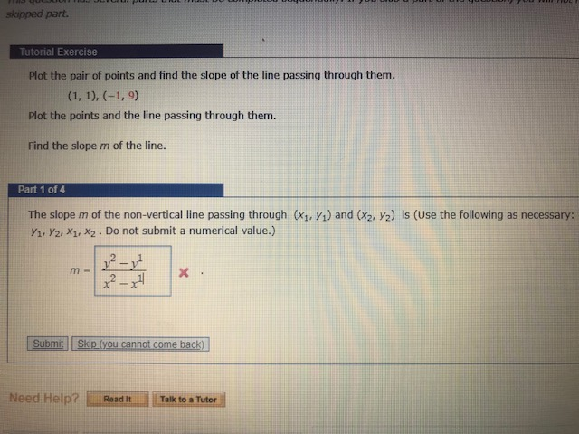 Solved skipped part. Tutorial Exercise Plot the pair of | Chegg.com