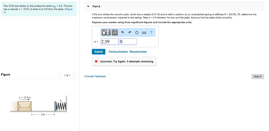 Solved The 12-lb box slides on the surface for which0.3. The | Chegg.com