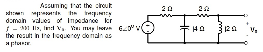 Solved Assuming that the circuit shown represents the | Chegg.com