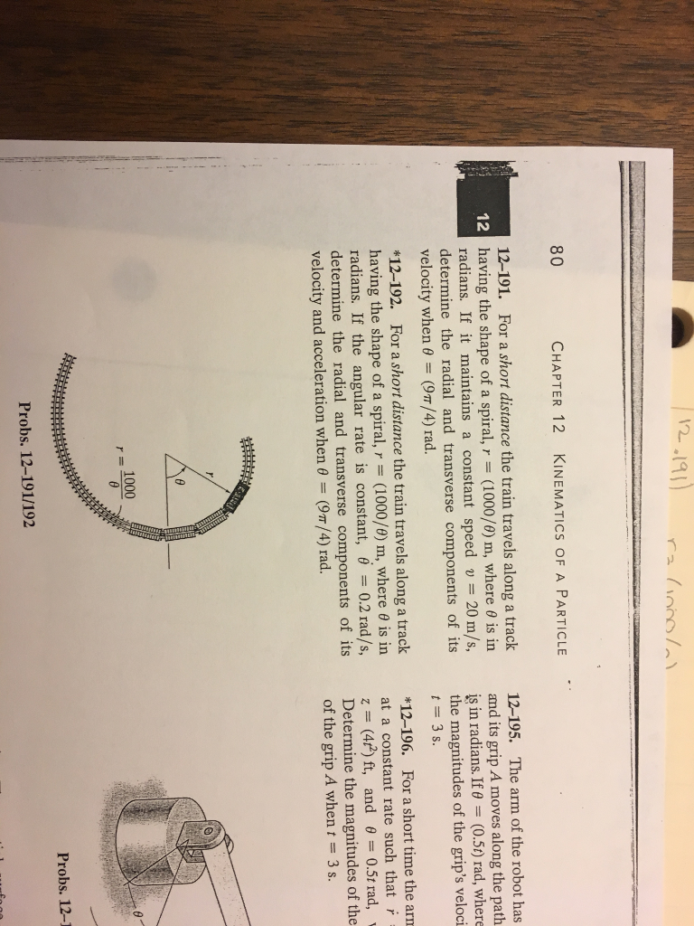 Solved 80 CHAPTER 12 KINEMATICS OF A PARTICLE The arm of the | Chegg.com