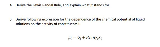 Solved Derive the Lewis Randal Rule, and explain what it | Chegg.com
